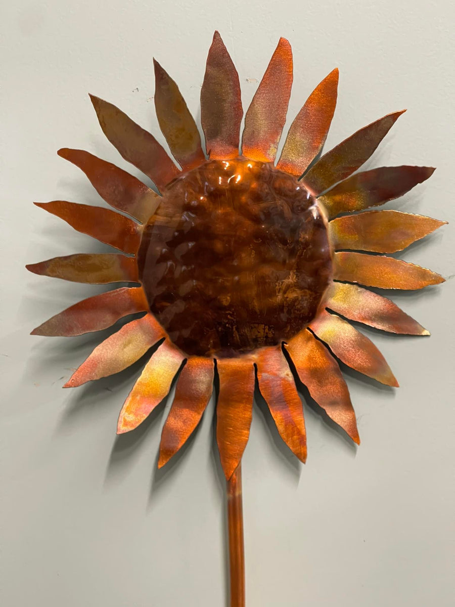 Copper Sunflowers Wall Art – Copperworkx