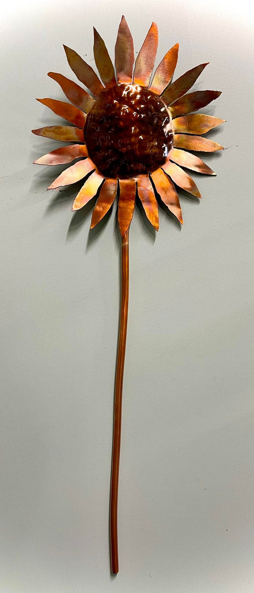 Copper Sunflowers Wall Art – Copperworkx
